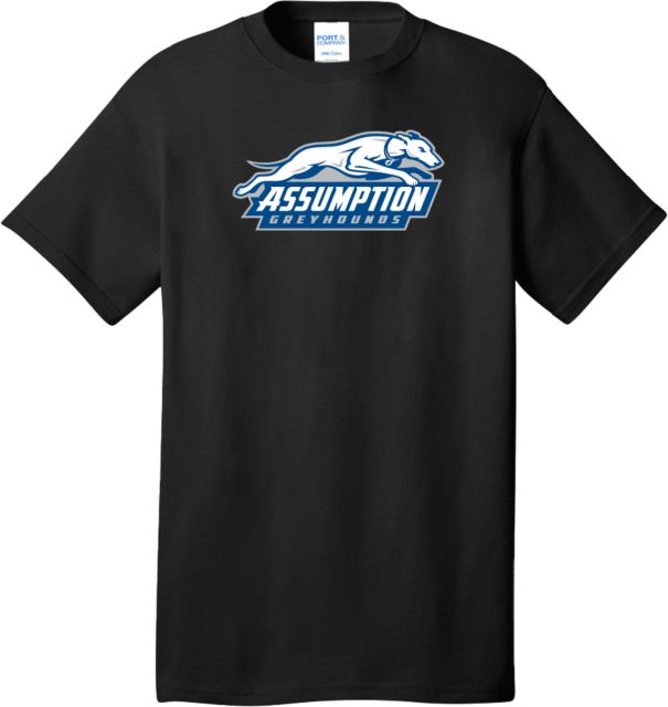 Assumption Extended T Shirt Assumption University Greyhound Logo ...